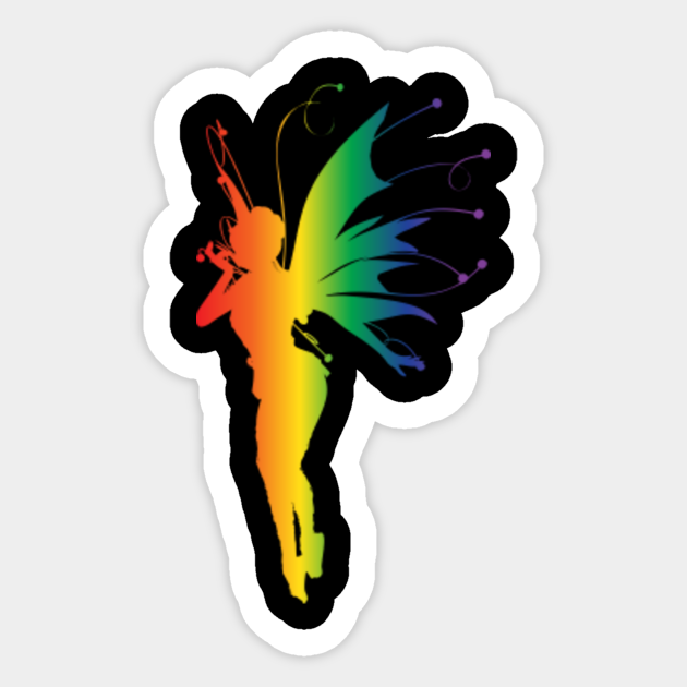 Lgbt Rainbow Fairy Lgbt Sticker Teepublic
